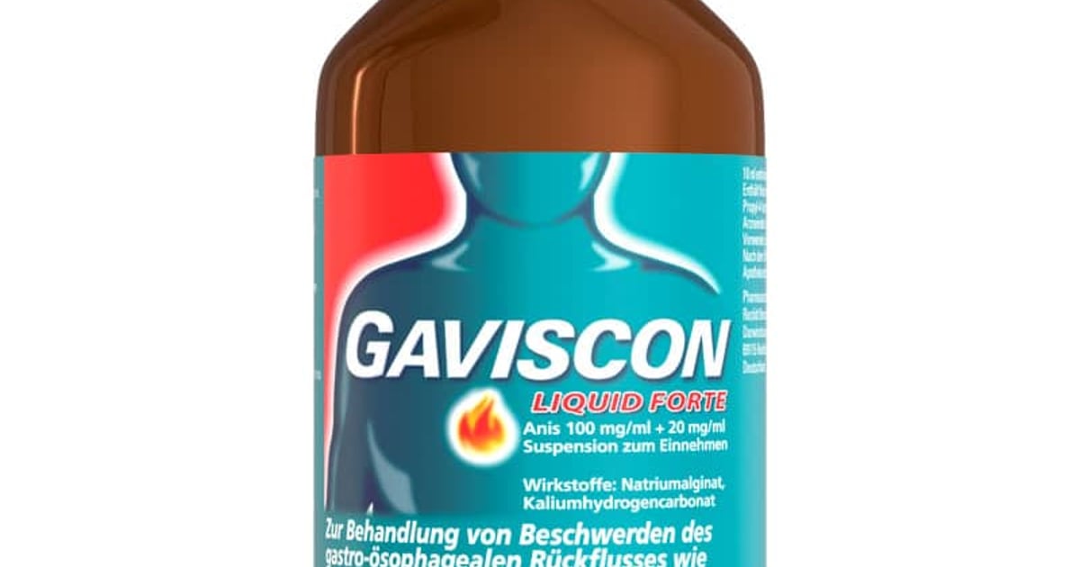 Gaviscon Liquid forte Anise 100 mg/ml + 20 mg/ml Oral suspension