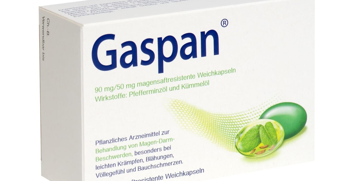 Gaspan 90 mg/50 mg magensaftresistente Weichkapseln