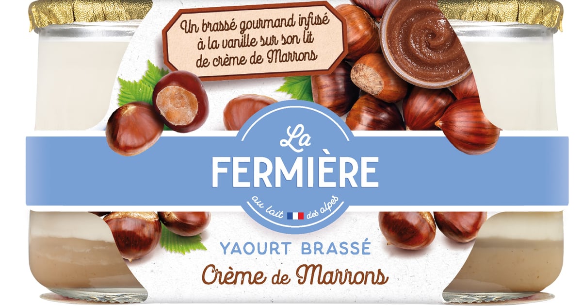 La Fermiere cremig-gerührter Joghurt auf Maronen 2x160g