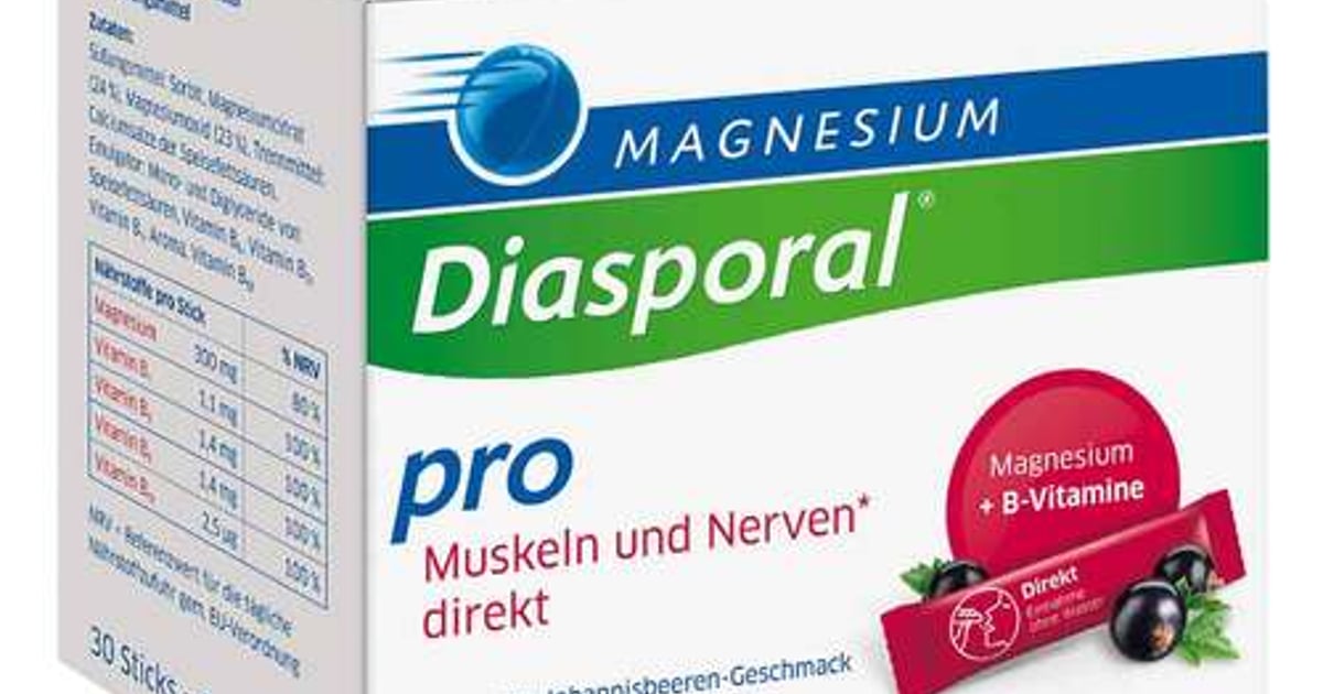 Magnesium Diasporal Pro Direkt Vitamin B Muskeln und Nerven