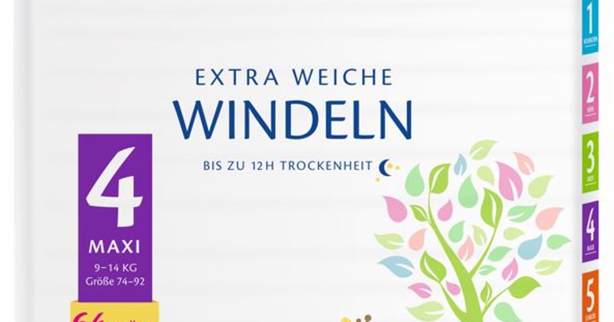 HiPP Babysanft Windeln Maxi 4 Doppelpack
