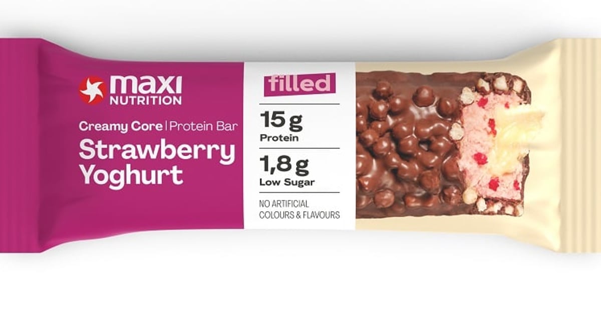 Maxi Nutrition Creamy Core Protein Bar Strawberry Yoghurt
