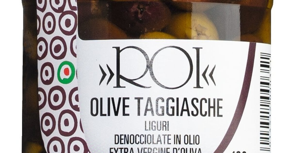Olio Roi Ligurische Taggiasca Oliven ohne Stein