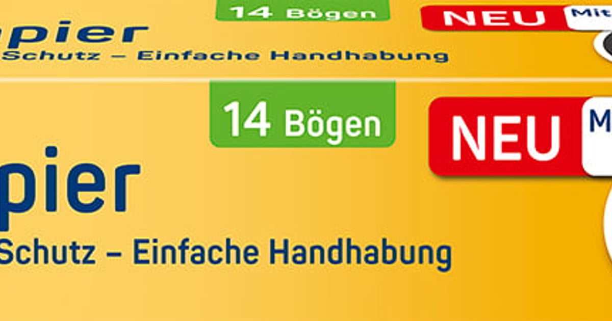 Toppits Backpapier Bögen