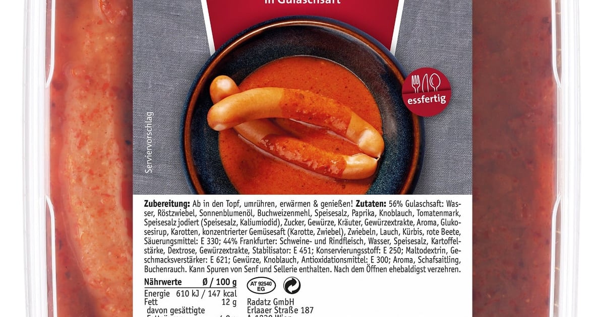 Radatz Würstel im Saft