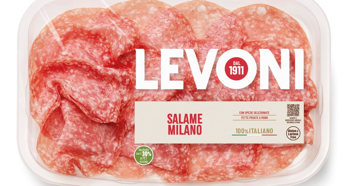Levoni Salame Milano geschnitten