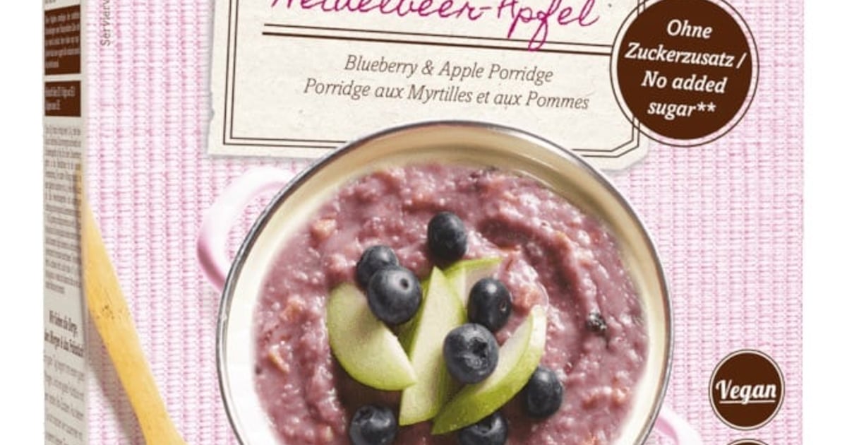 Verival BIO Heidelbeer-Apfel Porridge glutenfrei