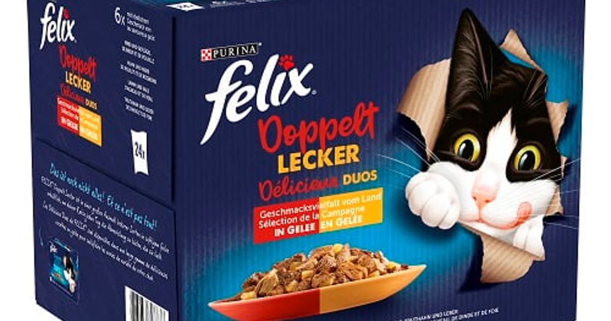 FELIX Doppelt lecker Fleisch MULTIPACK 24x85g