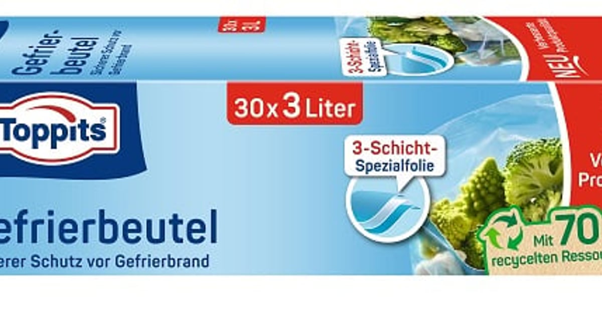 Toppits® Gefrierbeutel 3L