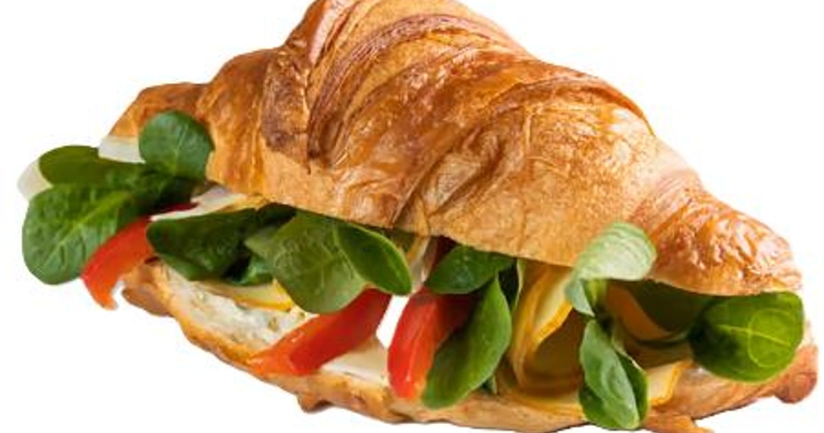 Pappudia Buttercroissant mit Käse und Gemüse