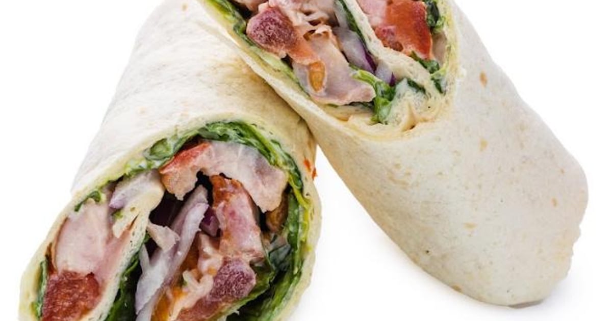 Pappudia Wrap mit geräuchertem Huhn, Chili-Mayonnaise