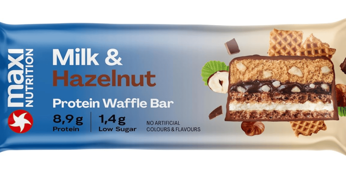 Maxi Nutrition Milk & Hazelnut Protein Waffle Bar