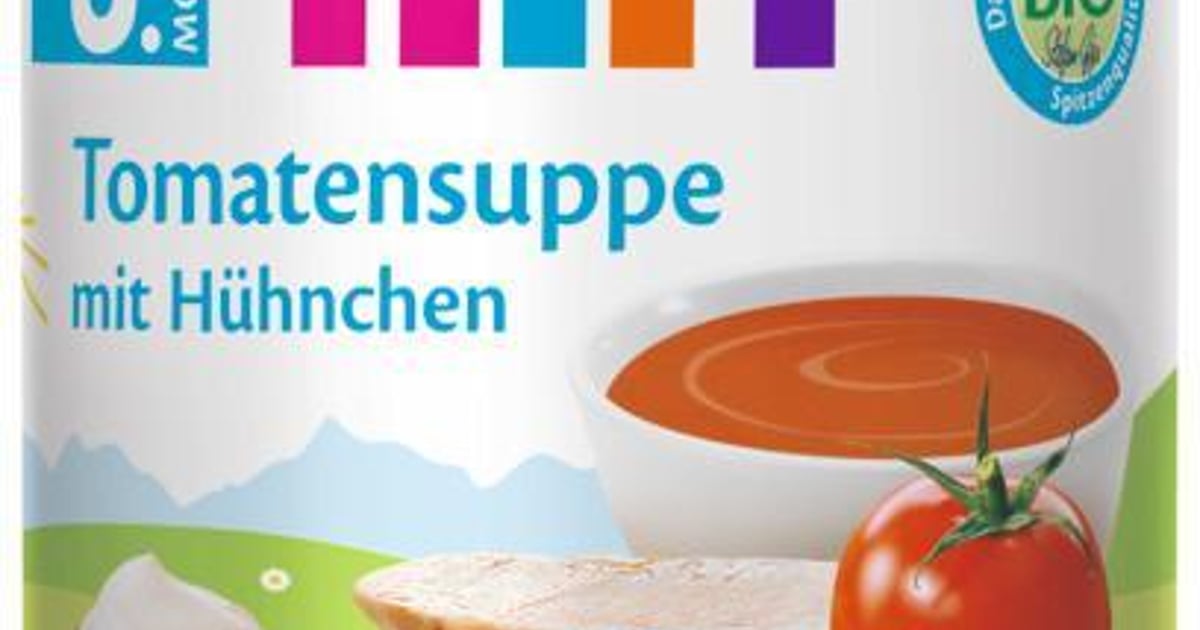 HiPP BIO Tomatensuppe mit Hühnchen ab dem 8. Monat