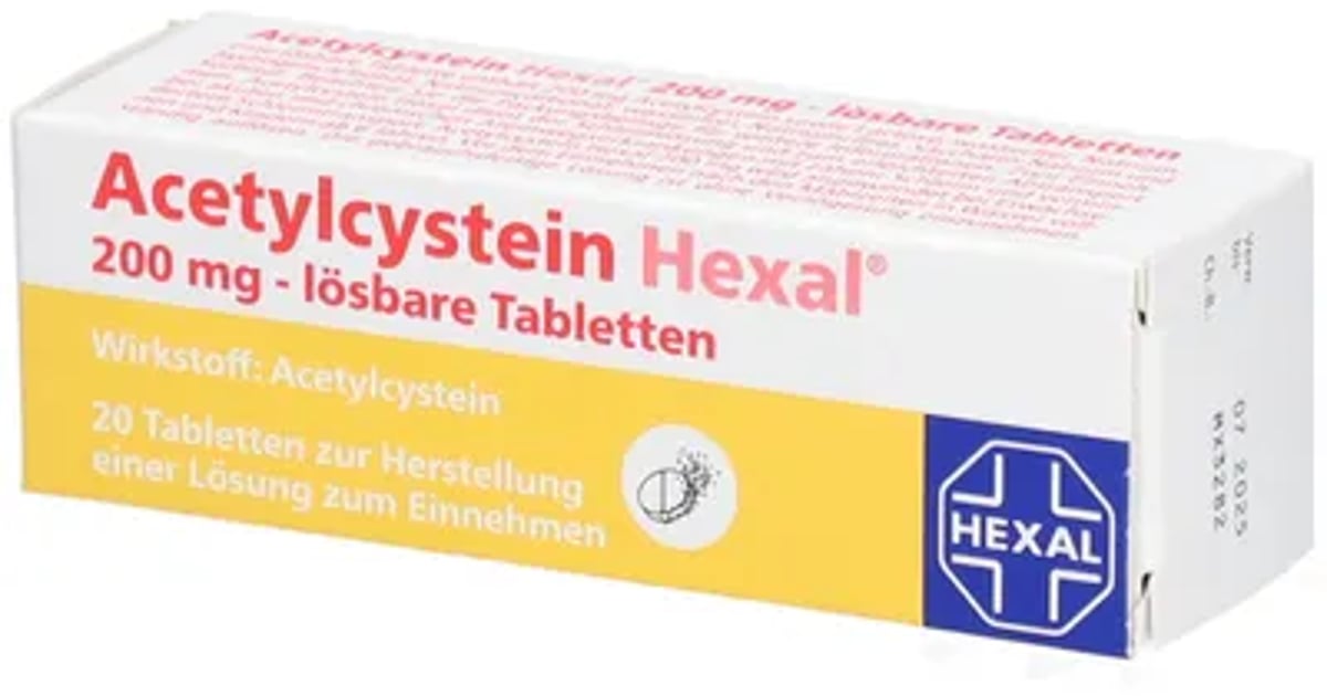 ACETYLCYSTEIN HEXAL lösbare Tabletten 200mg
