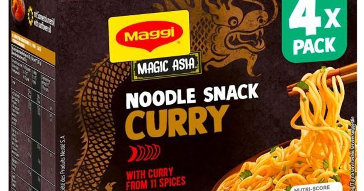 Maggi Magic Asia Noodles Snack Curry Multipack