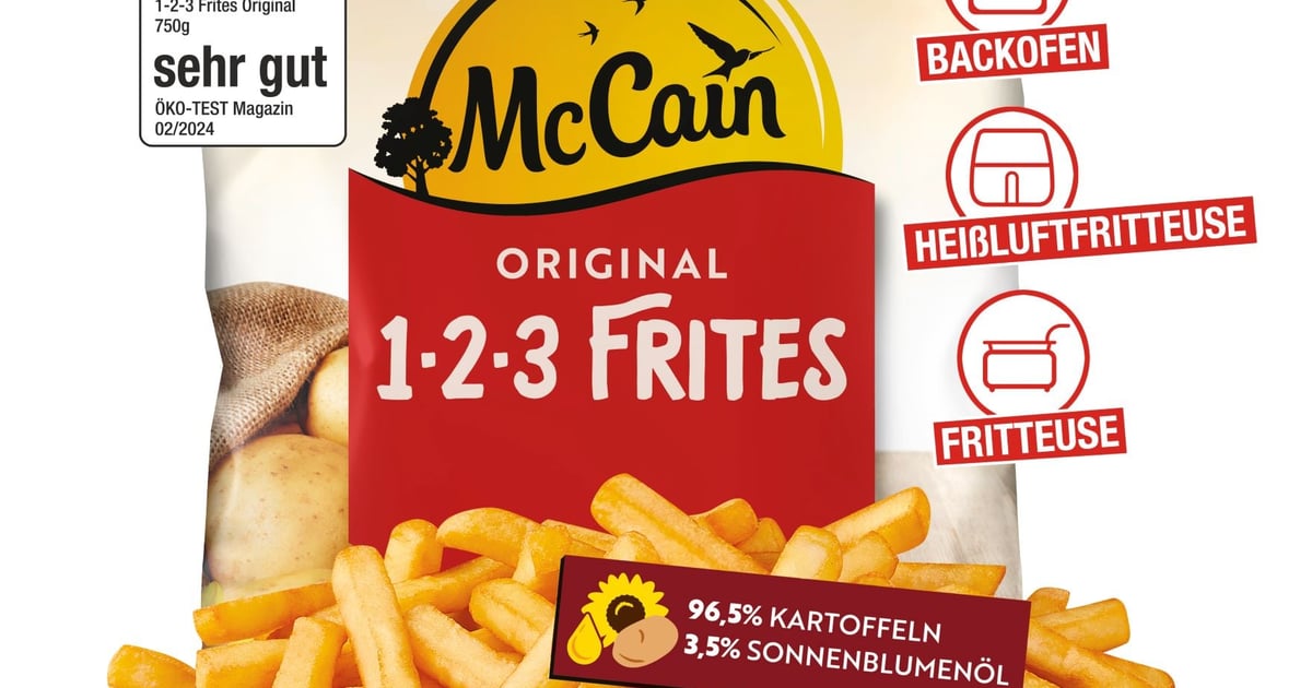 McCain 1 2 3 Frites Original (tiefgekühlt)