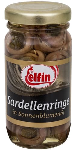 Elfin Sardellenringe in Sonnenblumenöl