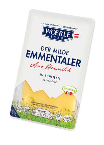 Woerle Emmentaler in Scheiben aus Heumilch