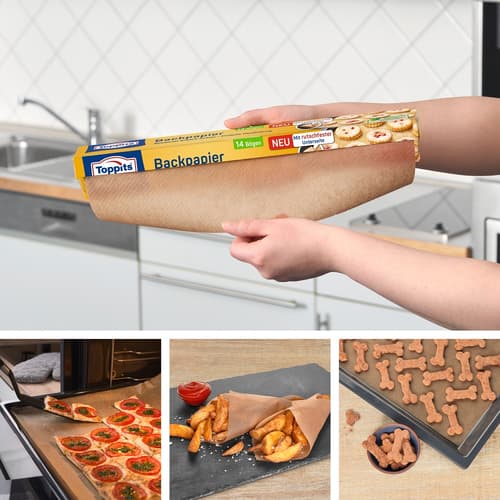 Toppits Backpapier Doppelpack mit Dr. Oetker Vanillezucker