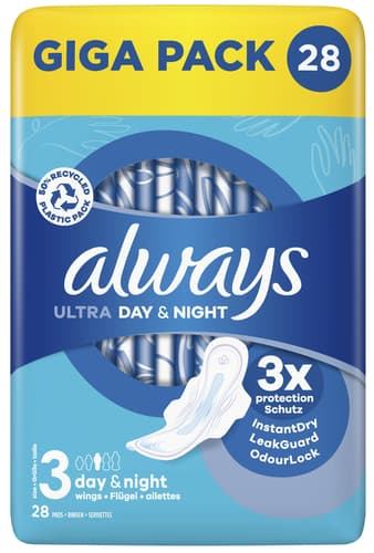 Always Ultra Binde Night mit Flügeln Gigapack