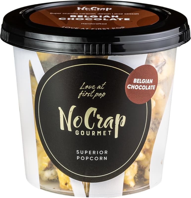 No Crap Gourmet Popcorn Belgian Chocolate
