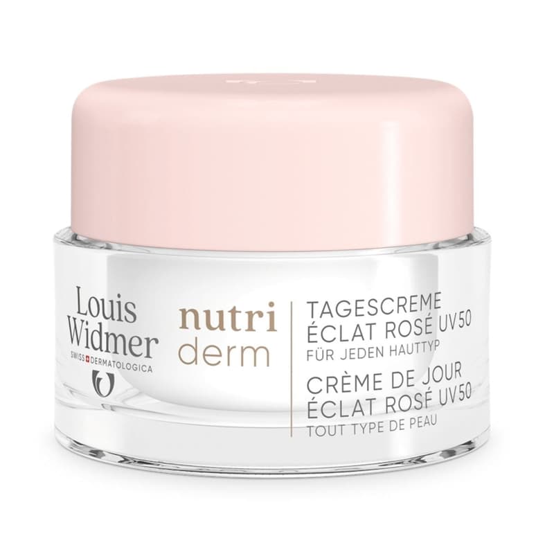 Louis Widmer nutriderm Tagescreme Éclat Rosé UV 50 - ohne Parfum